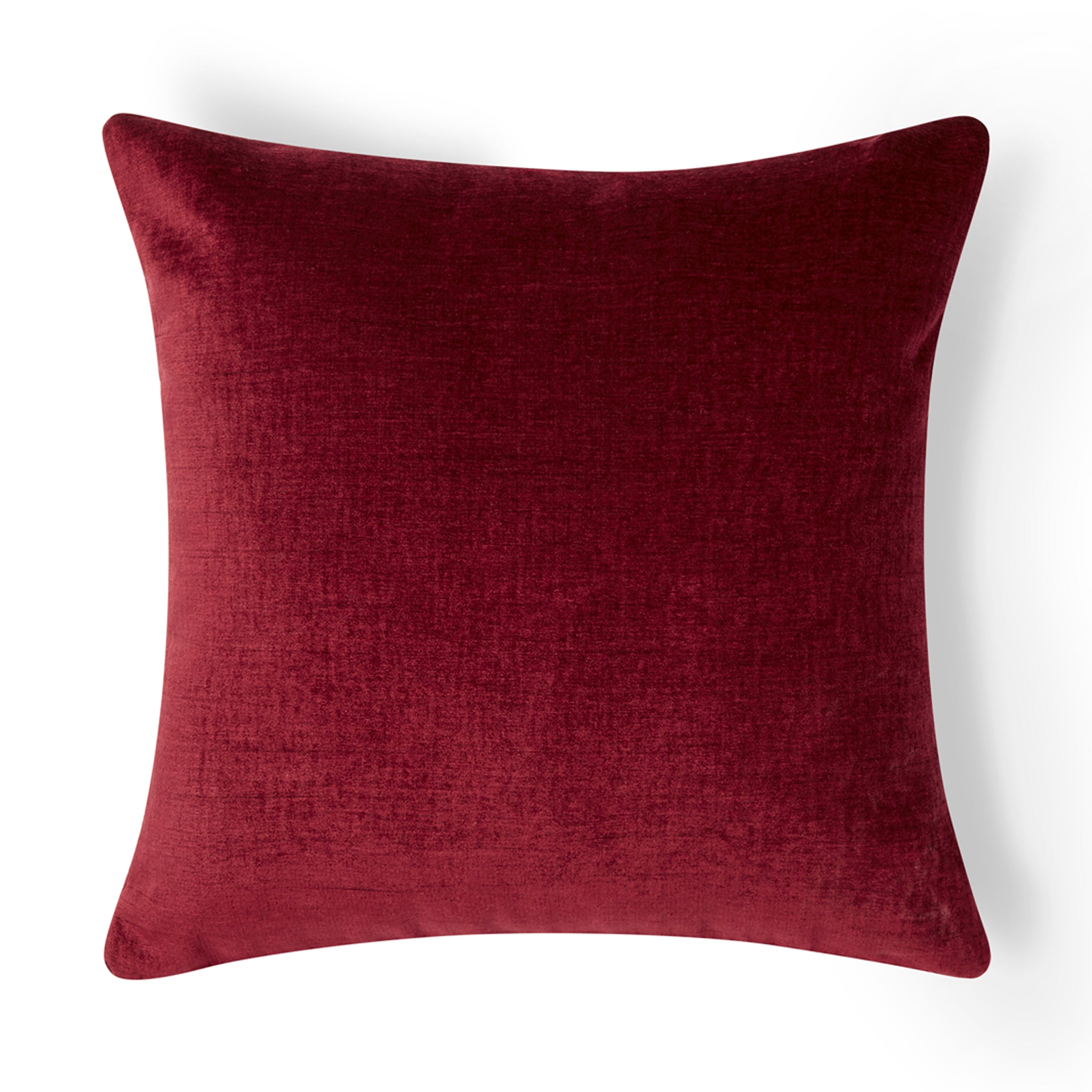 Touch - Deep Red Decorative Throw Pillow | Pillowpops – Pillow Pops