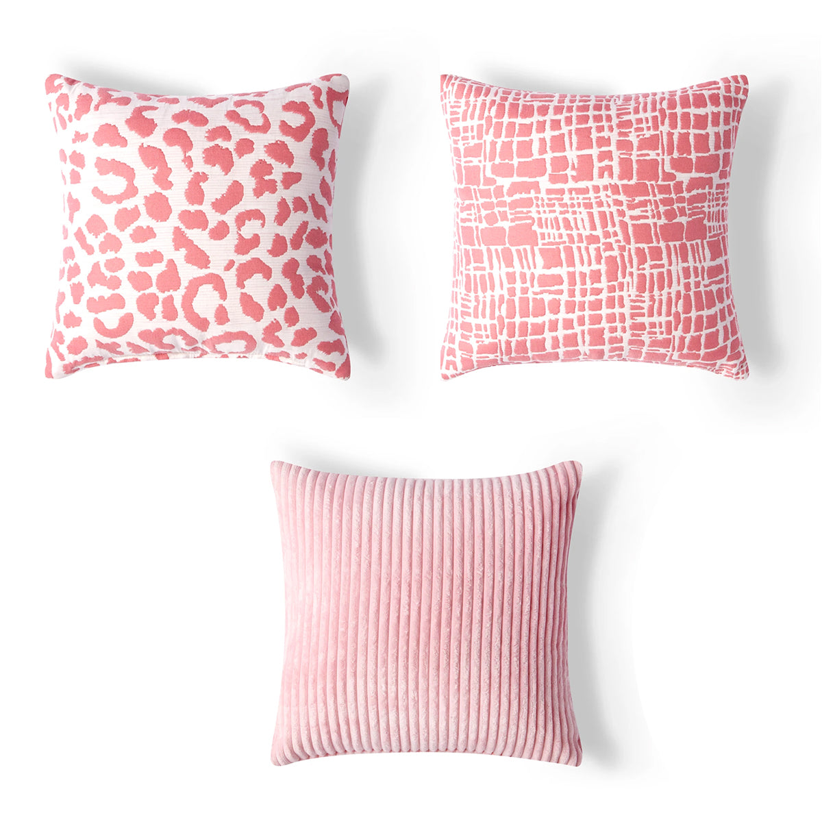 Pink Tigress Set - Baby Pink Decorative Throw Pillow Set | Pillowpops ...